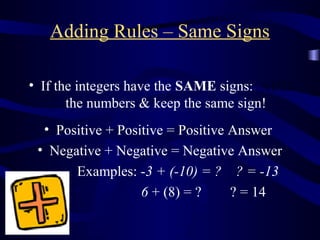 Integers | PPT