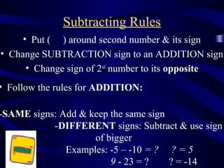 Integers | PPT