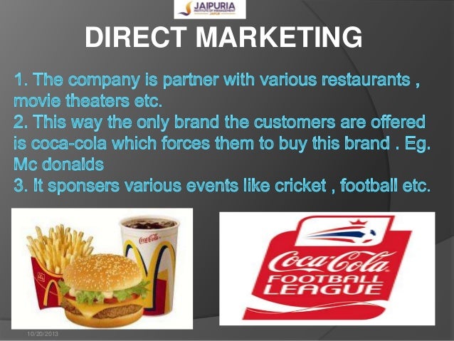 Presentation on promotion mix of Coca Cola