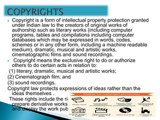 Presentation on intellectual property rights | PPT