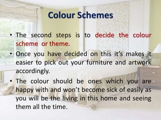 Presentation on interior designing | PPTX