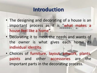 Presentation on interior designing | PPTX