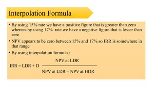 Presentation on Internal Rate of Return (IRR) | PPTX