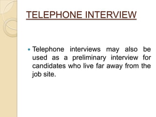 Presentation on interview | PPTX | Resume Writing and Advice | Job Search