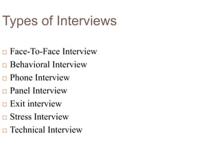 Presentation on interview | PPTX