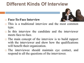 Presentation on interview | PPTX
