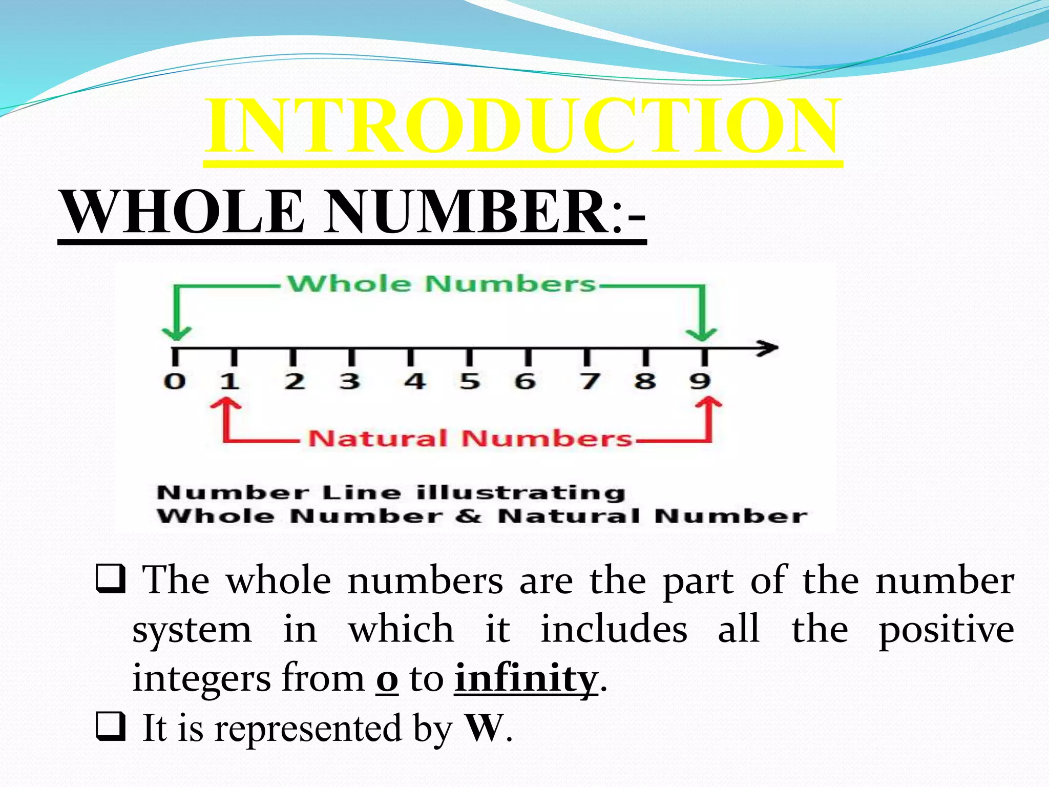 Presentation on introducing whole number | PPTX