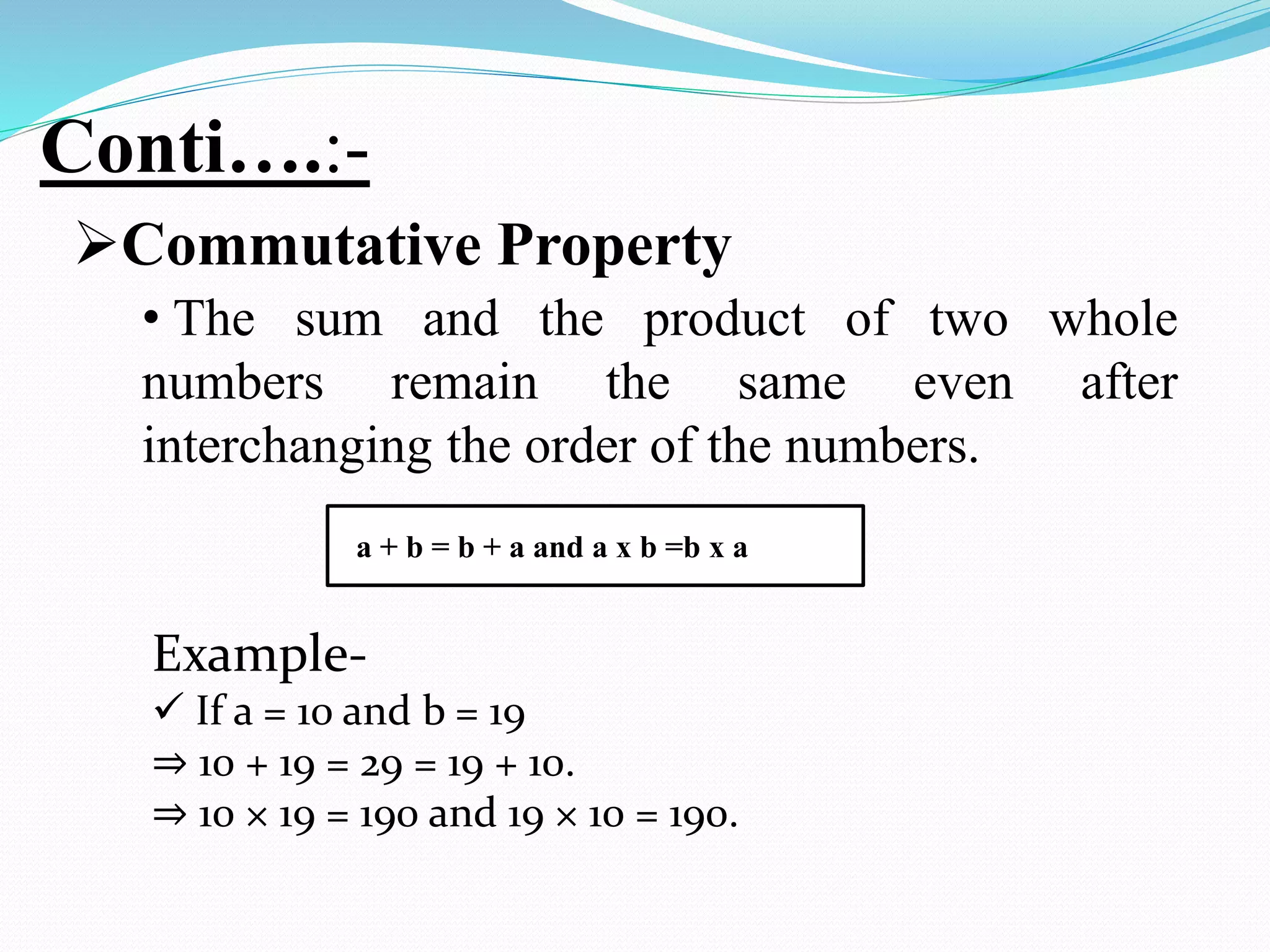 Presentation on introducing whole number | PPTX