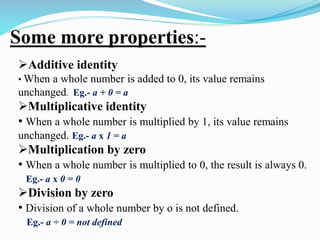 Presentation on introducing whole number | PPTX