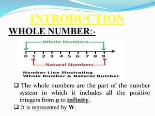 Presentation on introducing whole number | PPTX