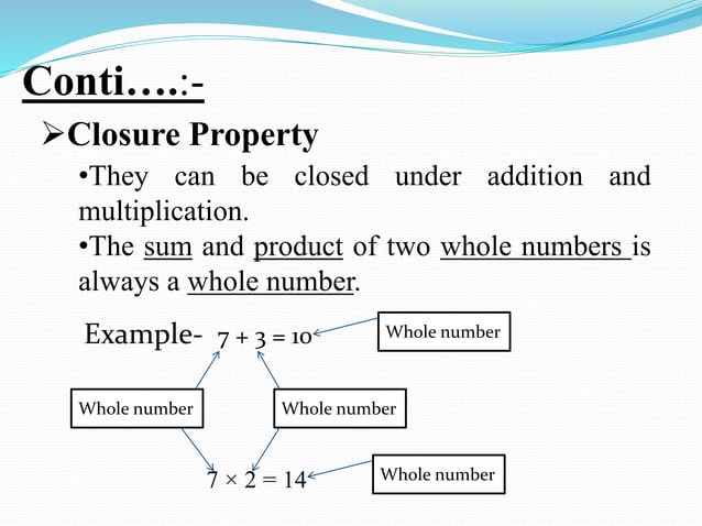 Presentation on introducing whole number | PPTX