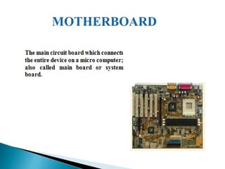 Presentation on introduction of computer hardware | PPTX