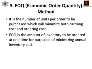 Inventory management | PPTX | Business Accounting & Finance | Business