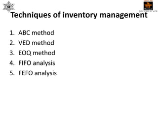 Inventory management | PPTX | Business Accounting & Finance | Business