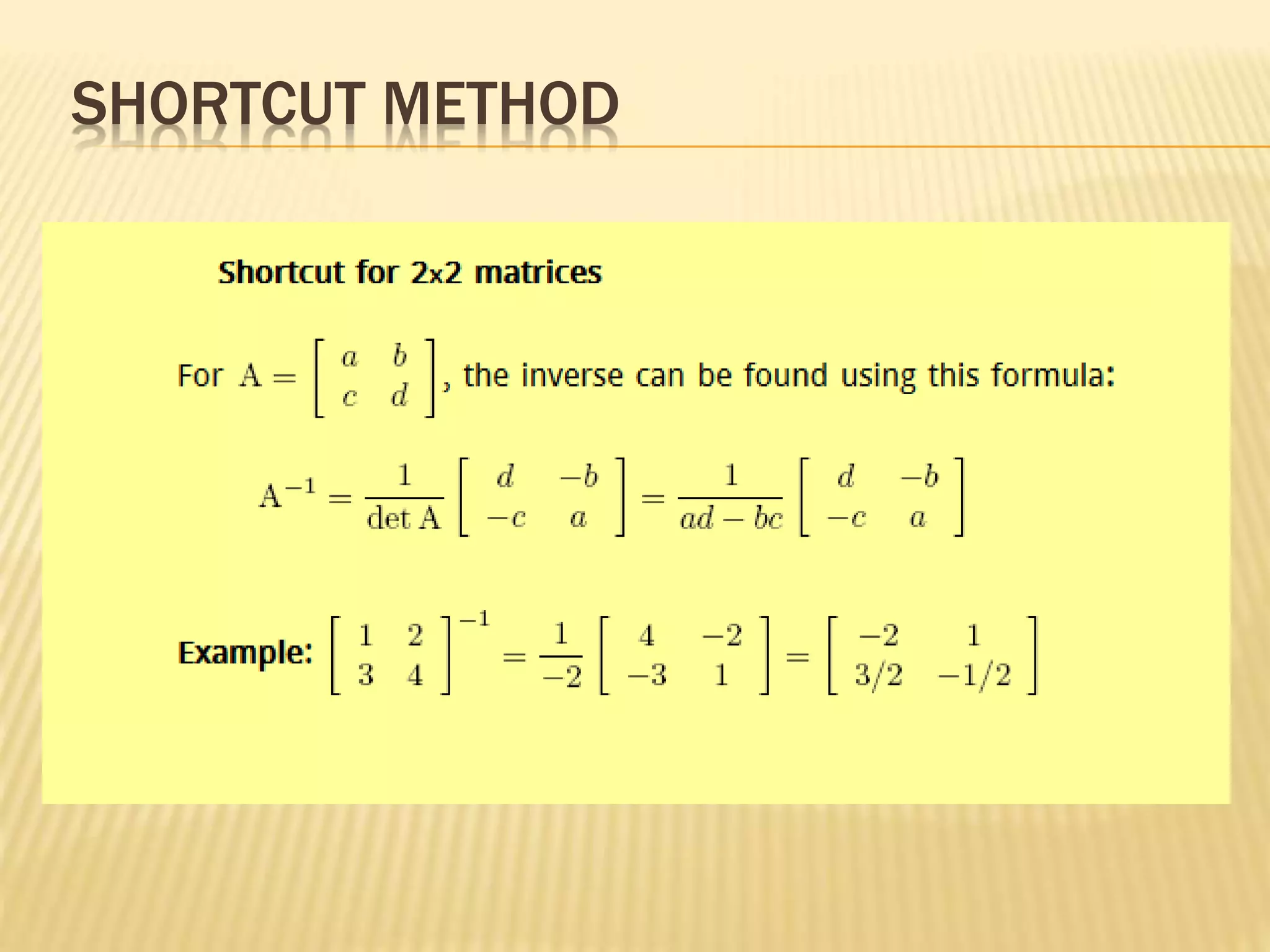 Presentation On Inverse Matrix Ppt