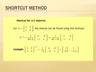 Presentation on inverse matrix | PPTX