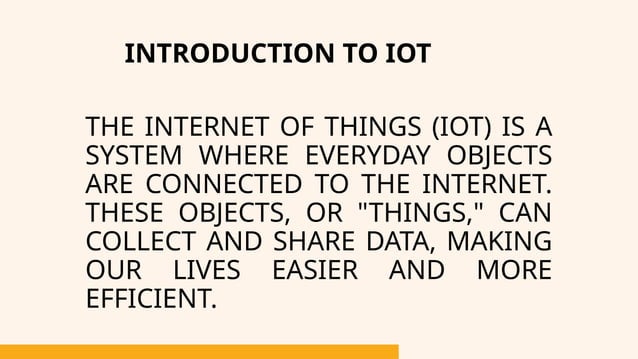 Presentation on internet of things on iot | PPT