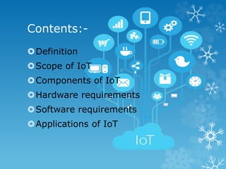 Presentation on IoT by tushar | PPTX