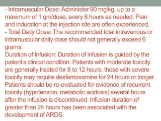 Presentation on iron poisoning | PPTX