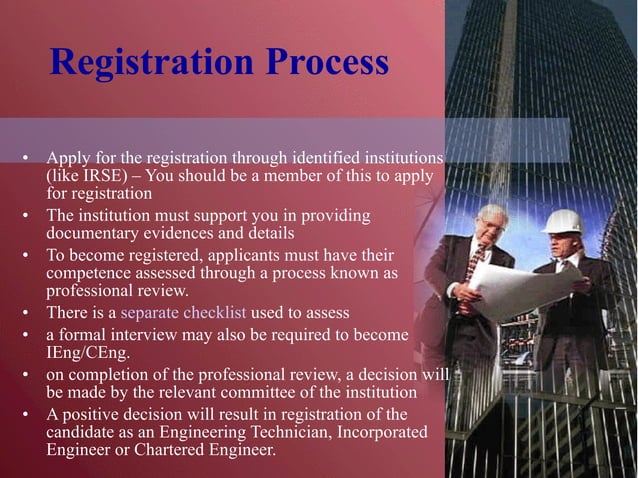 Guidance on IRSE Licensing and Membership | PPT