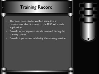 Guidance on IRSE Licensing and Membership | PPT