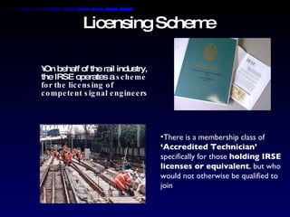 Guidance on IRSE Licensing and Membership | PPT