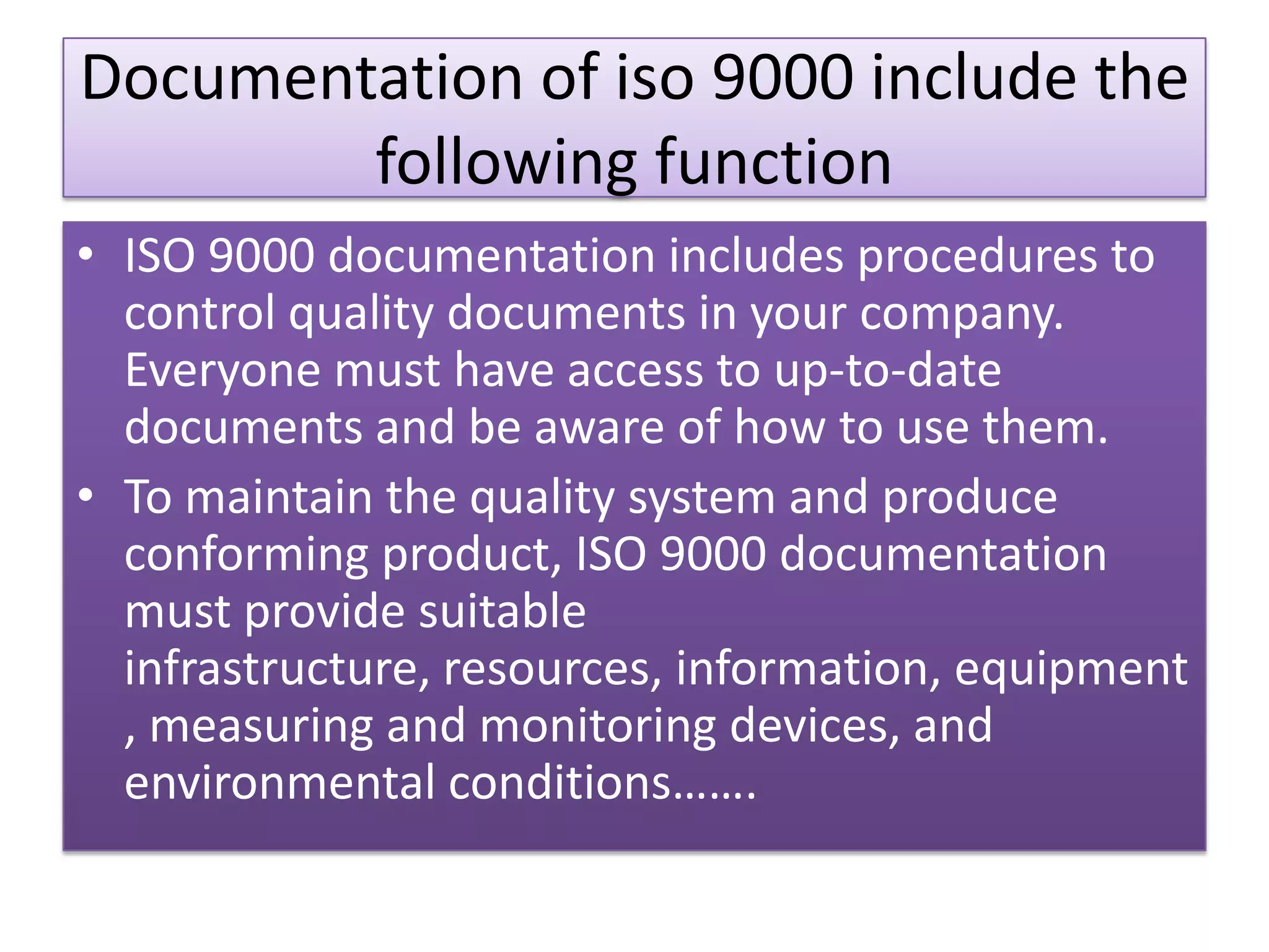 Presentation on iso 9000 | PPT