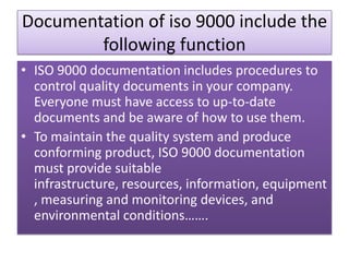 Presentation on iso 9000 | PPT