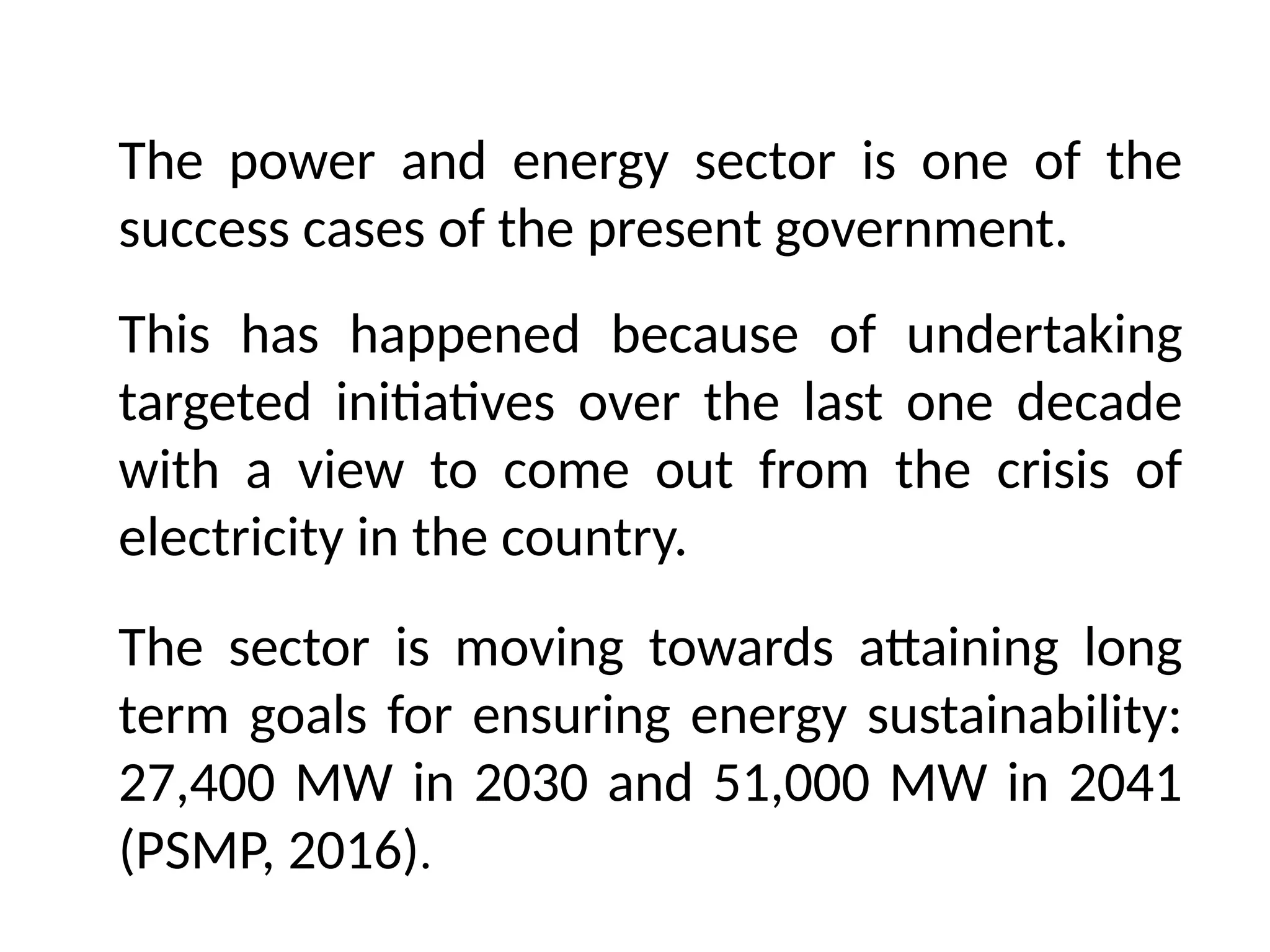 Presentation on issues & challenges in Power & Energy Sector of ...