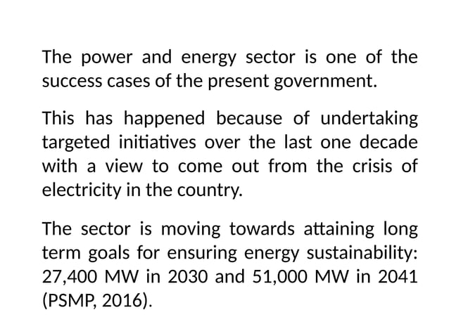 Presentation on issues & challenges in Power & Energy Sector of ...