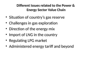 Presentation on issues & challenges in Power & Energy Sector of ...