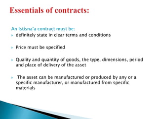 Presentation on istisna | PPTX