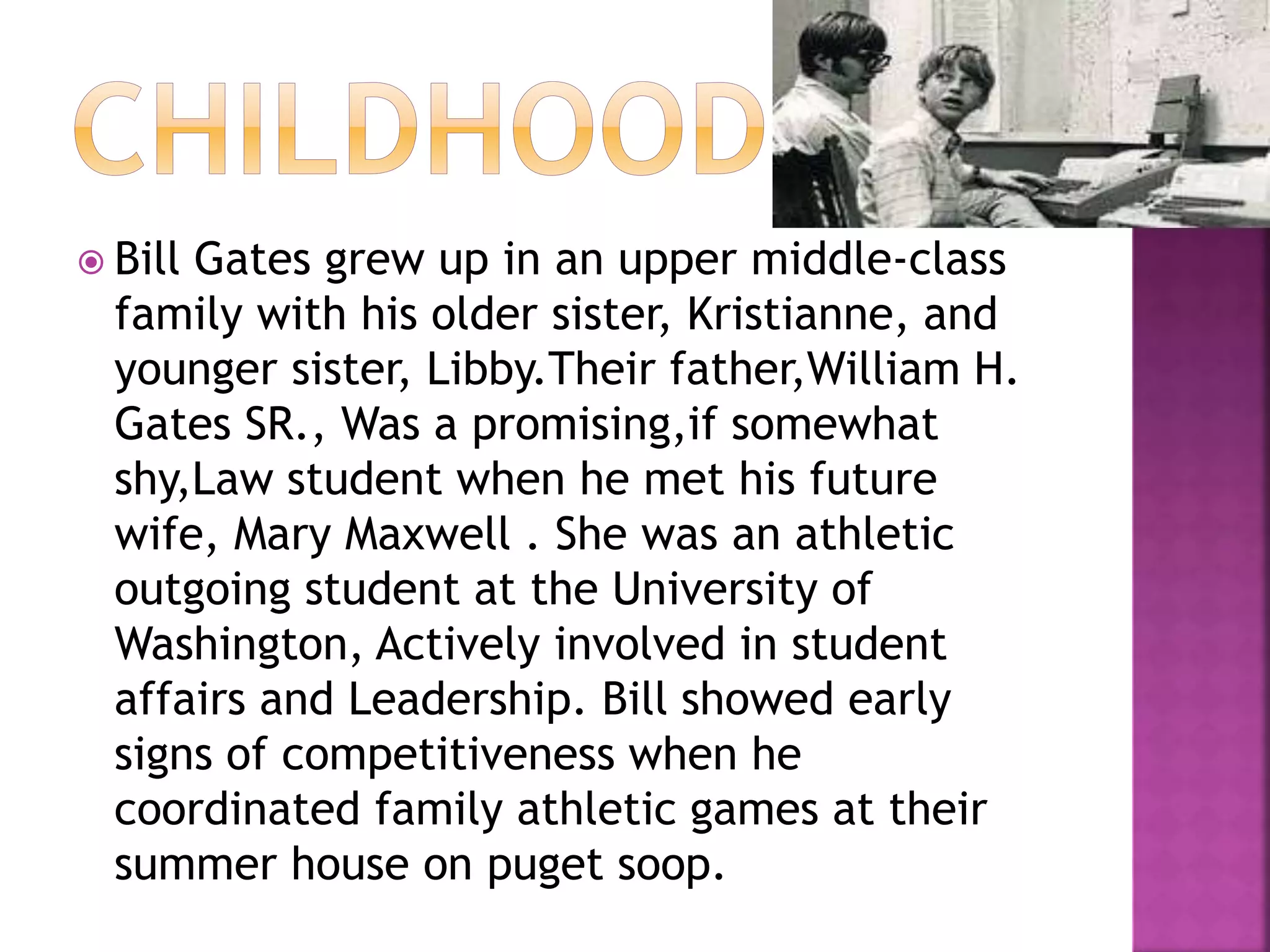 Presentation on Bill Gates | PPT