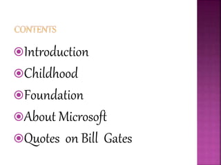 Presentation on Bill Gates | PPT