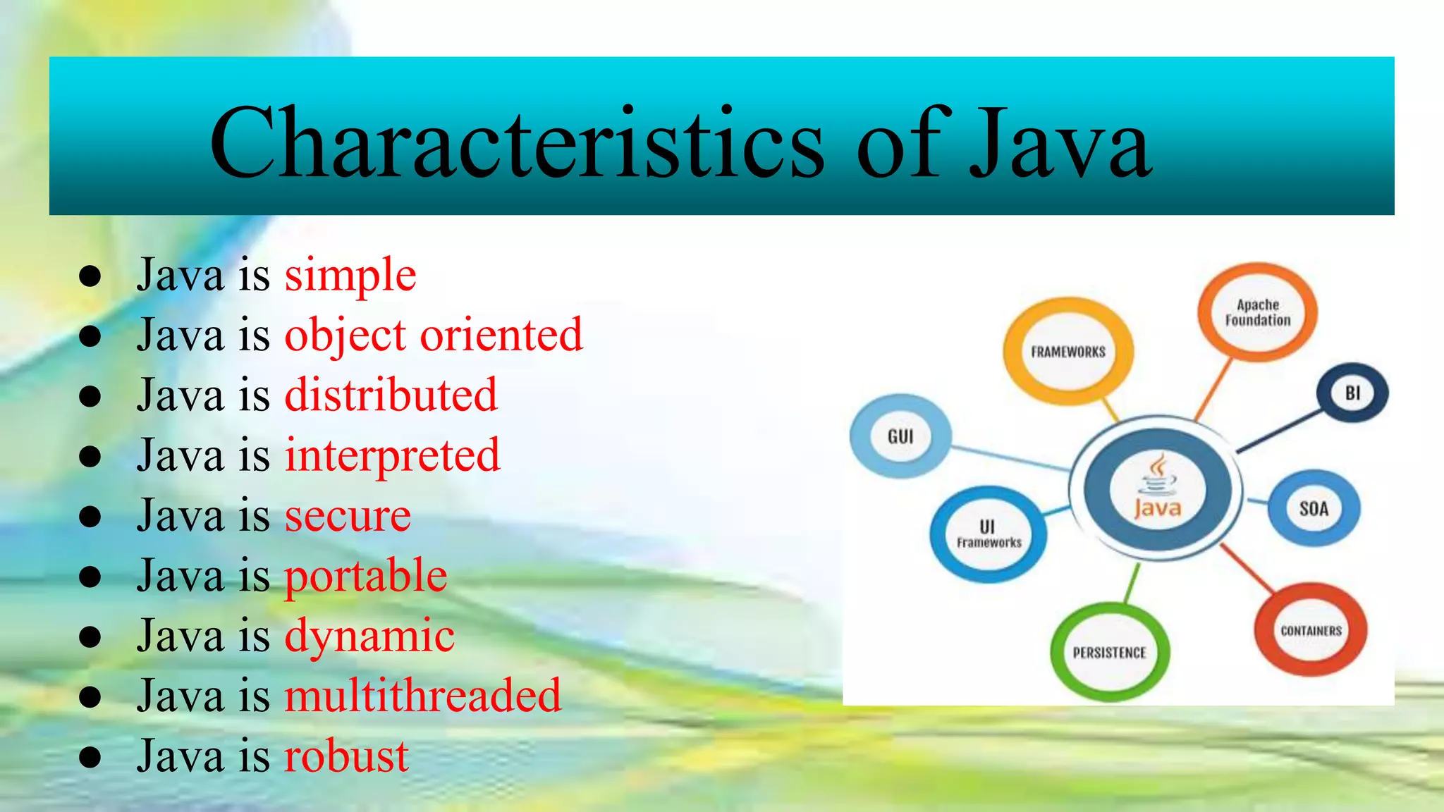 Presentation on java (8) | PPTX | Programming Languages | Computing