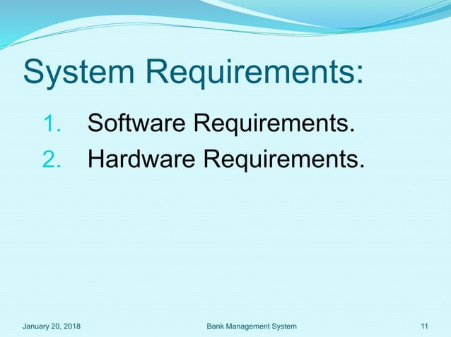 Presentation on java project (bank management system) | PPTX