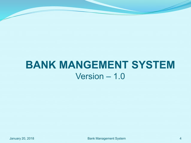 Presentation on java project (bank management system) | PPT