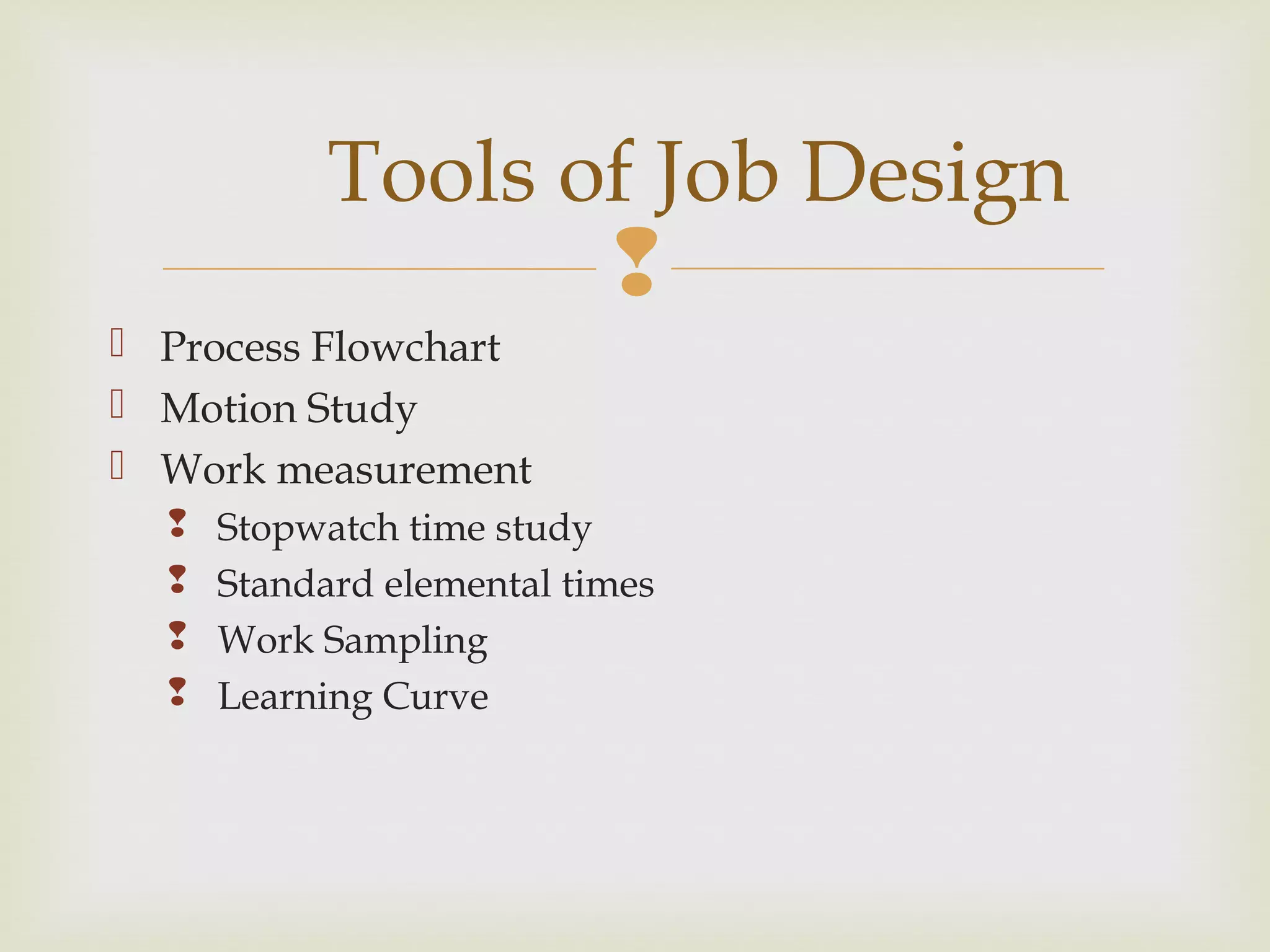 Presentation on job design | PPT