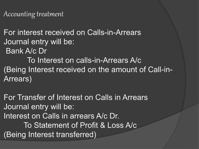 Presentation on Accounting Treatment of Share Capital (Subscription of ...