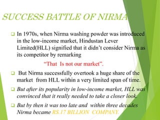 Presentation on journey of nirma | PPTX