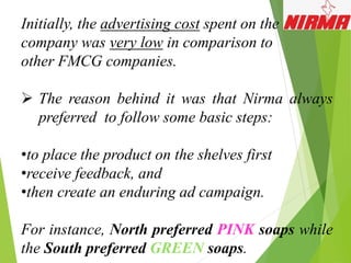 Presentation on journey of nirma | PPTX