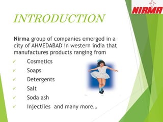 Presentation on journey of nirma | PPTX