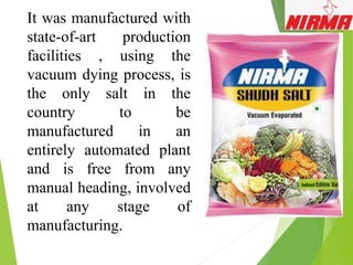 Presentation on journey of nirma | PPTX