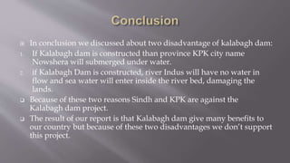 Issue of Kalabagh Dam in Pakistan | PPTX
