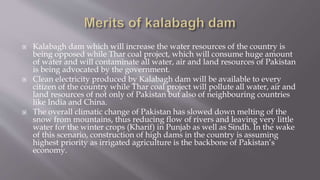 Issue of Kalabagh Dam in Pakistan | PPTX