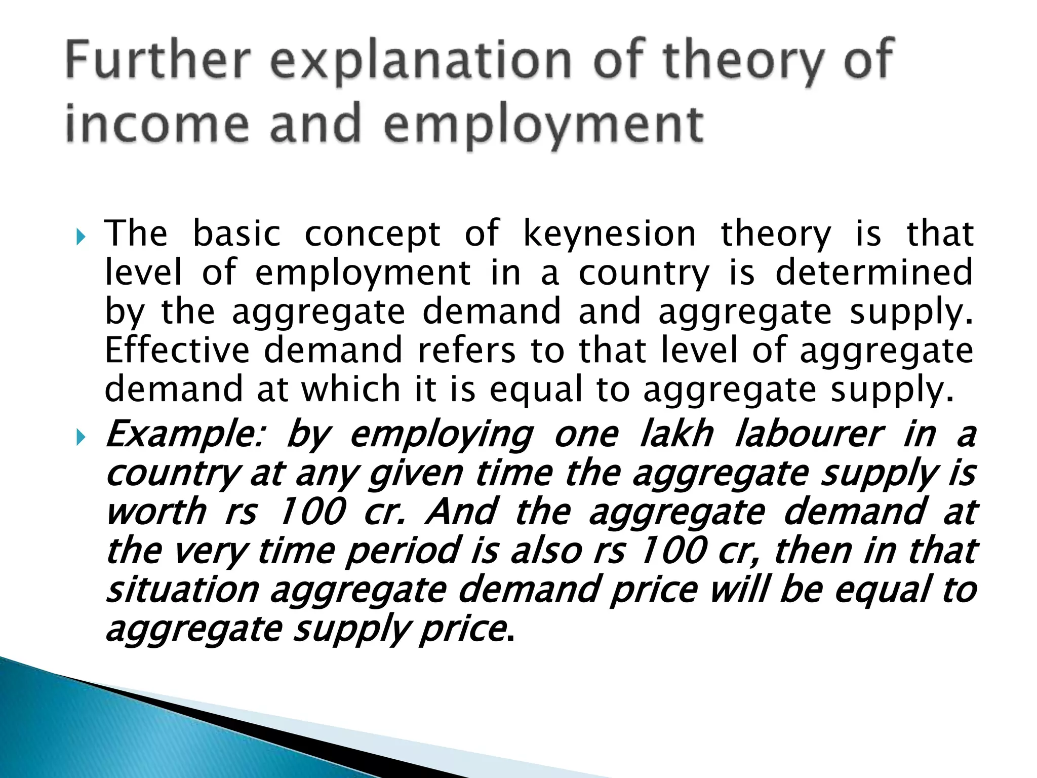 Presentation on keynesian theory | PPTX