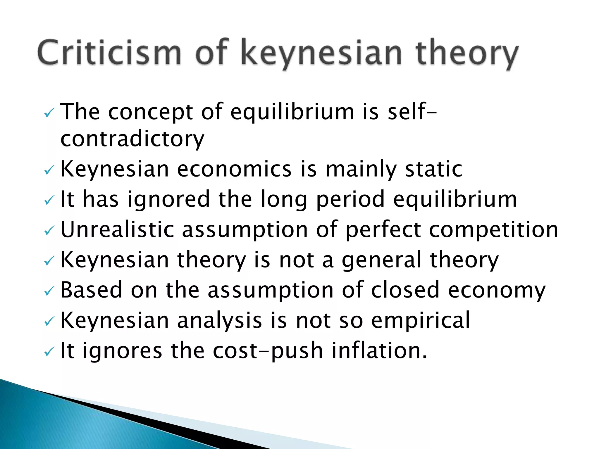 Presentation on keynesian theory | PPTX