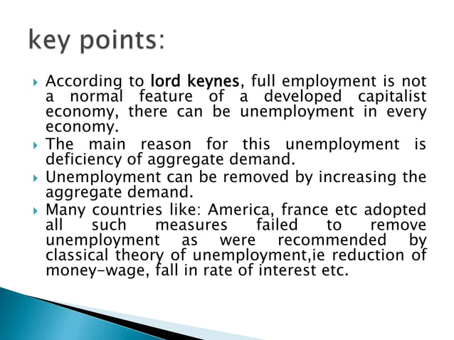 Presentation on keynesian theory | PPTX