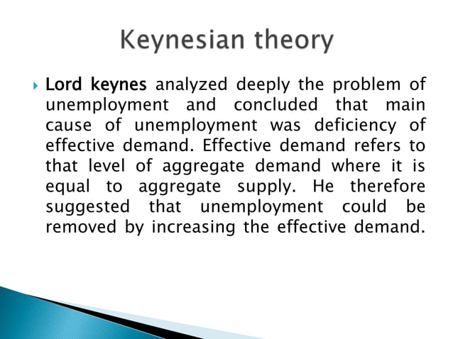 Presentation on keynesian theory | PPTX