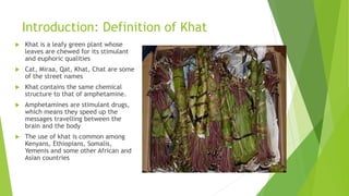 Presentation on khat (1) | PPTX